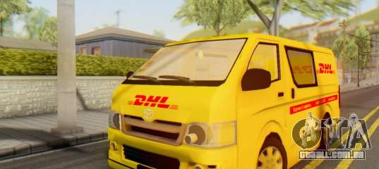 Toyota Hiace DHL Cargo Van 2006 para GTA San Andreas