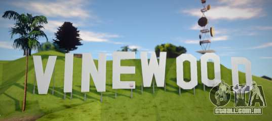 Vinewood Sign From GTA V para GTA San Andreas