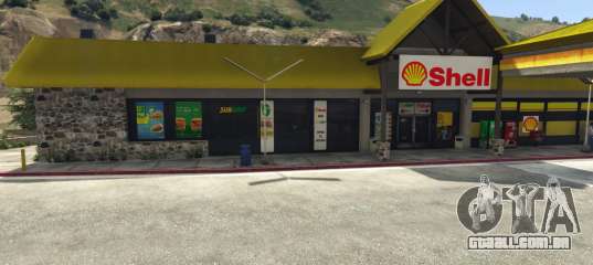 Shell Gas Station and Subway on Rest Area para GTA 5
