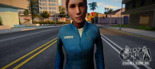 FeMale Citizen from Half-Life 2 v2 para GTA San Andreas