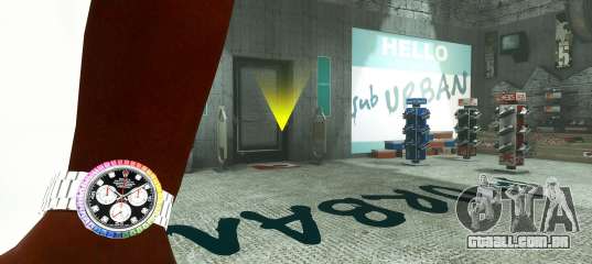 Realistic Rolex Daytona Rainbow Watches v1 para GTA San Andreas Definitive Edition