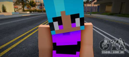 Blisstina Utonium PPG Skin Mod para GTA San Andreas