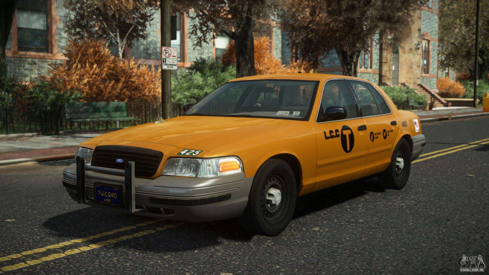 Ford Crown Victoria Taxi Semkoza para GTA 4